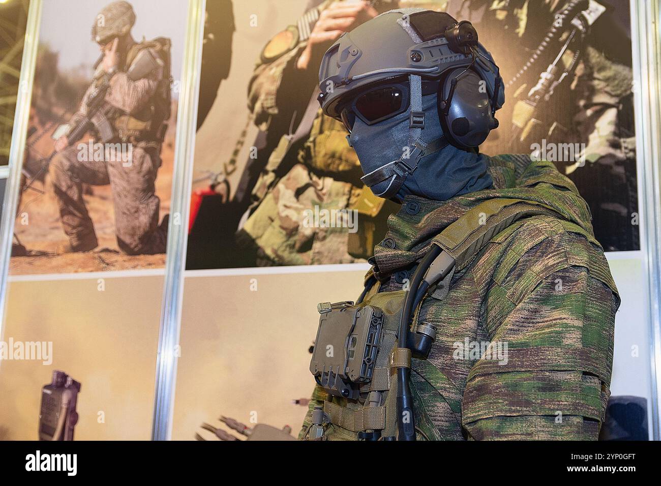 Mannequin in army uniform and equipment. Tactical equipment Stock Photo ...