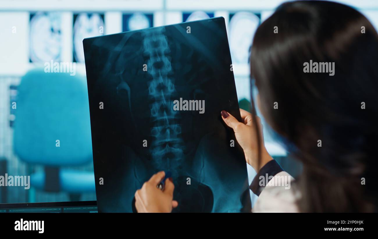 Indian female specialist explains diagnosis through test findings with ...