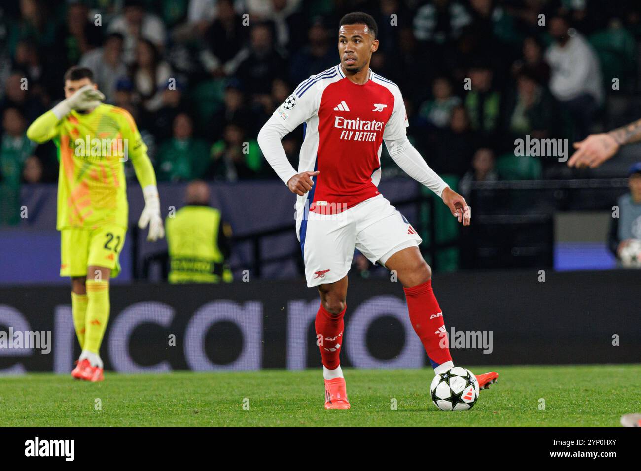 Jurrien Timber (Arsenal FC) seen in action during UEFA Champions League ...