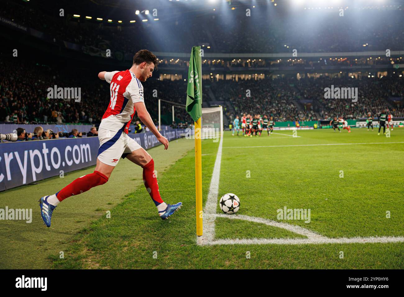 Declan Rice (Arsenal FC) seen in action during UEFA Champions League ...