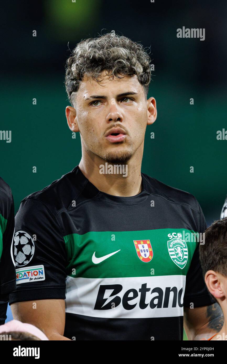Maximiliano Araujo (Sporting CP) seen in action during UEFA Champions ...