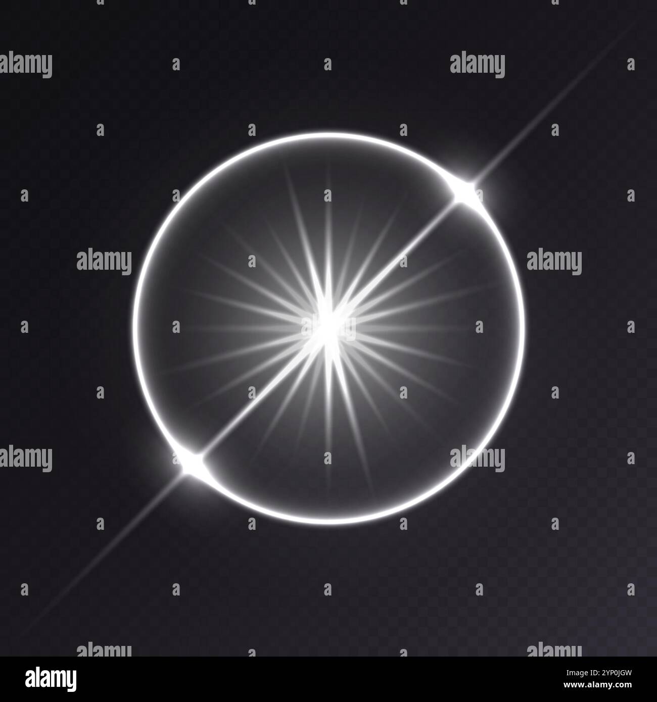 White light flare, glowing shiny sparkle, lens flare effect, bright ...