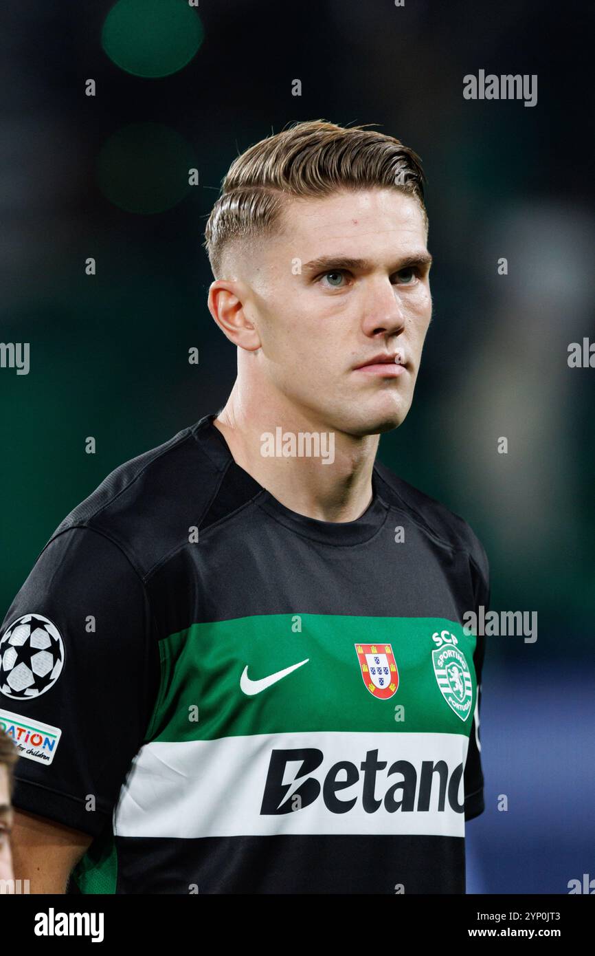 Lisbon, Portugal. 26th Nov, 2024. Viktor Gyokeres (Sporting CP) seen in ...