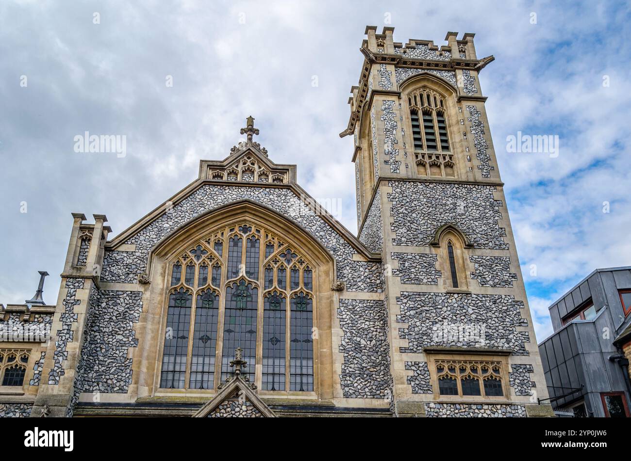 View of St Andrews Street Baptist Church in Cambridge, UK Stock Photo ...