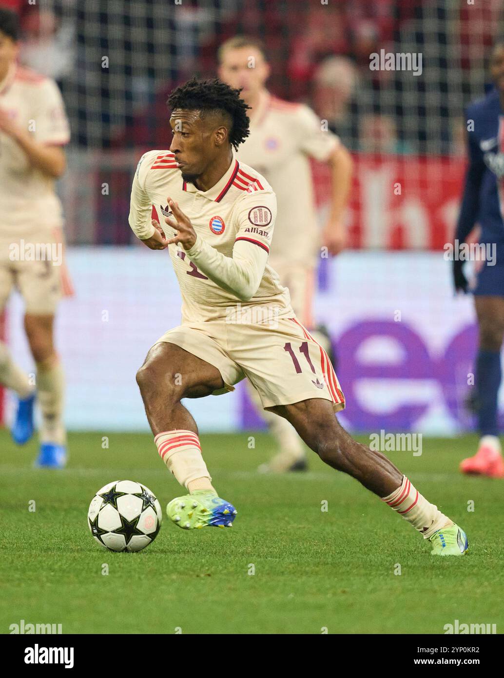 Kingsley Coman, FCB 11 in the League Phase MD5 match FC BAYERN MUENCHEN ...