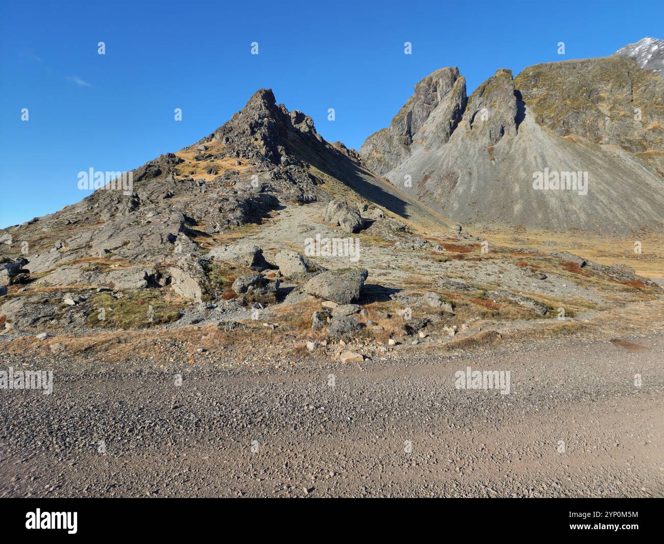 Stokksnes beach features massive rocky Vestrahorn mountains in ...