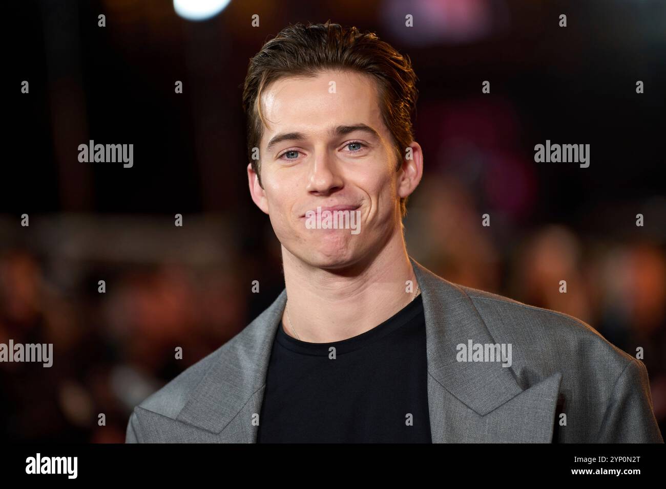 Chase Vollenweider poses for photographers upon arrival at the European ...