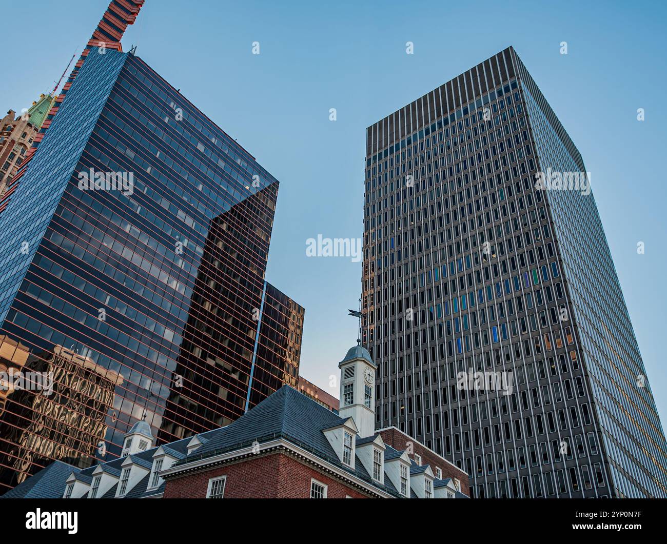 High Rise and Colonial Buildings in Baltimore, Maryland USA Stock Photo ...
