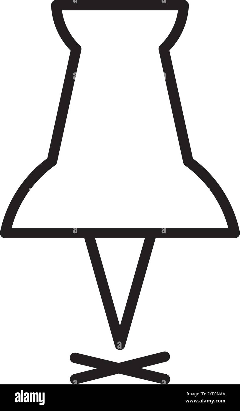 Push pin world map Stock Vector Images - Alamy