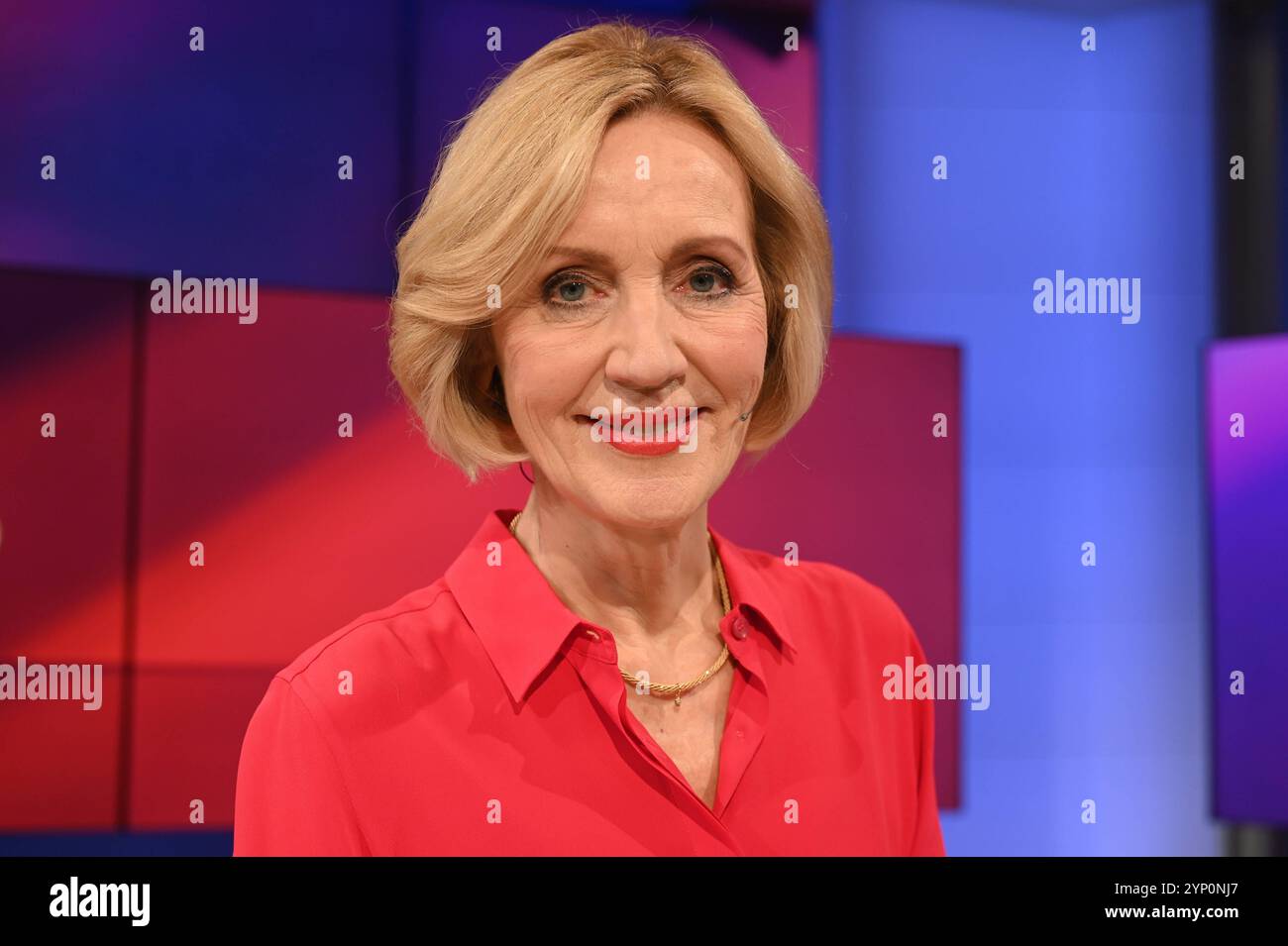 Moderatorin Petra Gerster zu Gast in der ARD Talkshow Maischberger ...