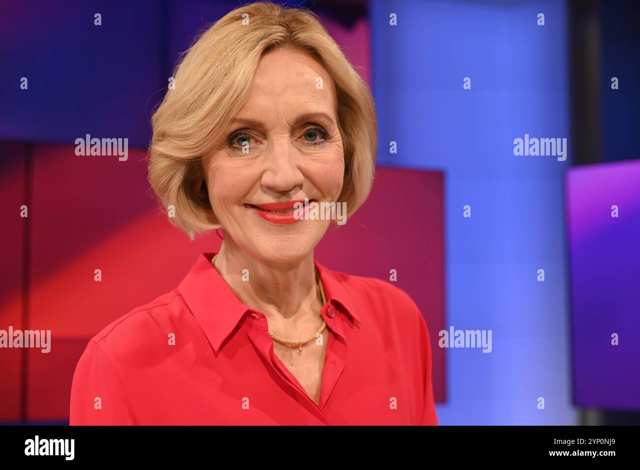 Moderatorin Petra Gerster zu Gast in der ARD Talkshow Maischberger ...