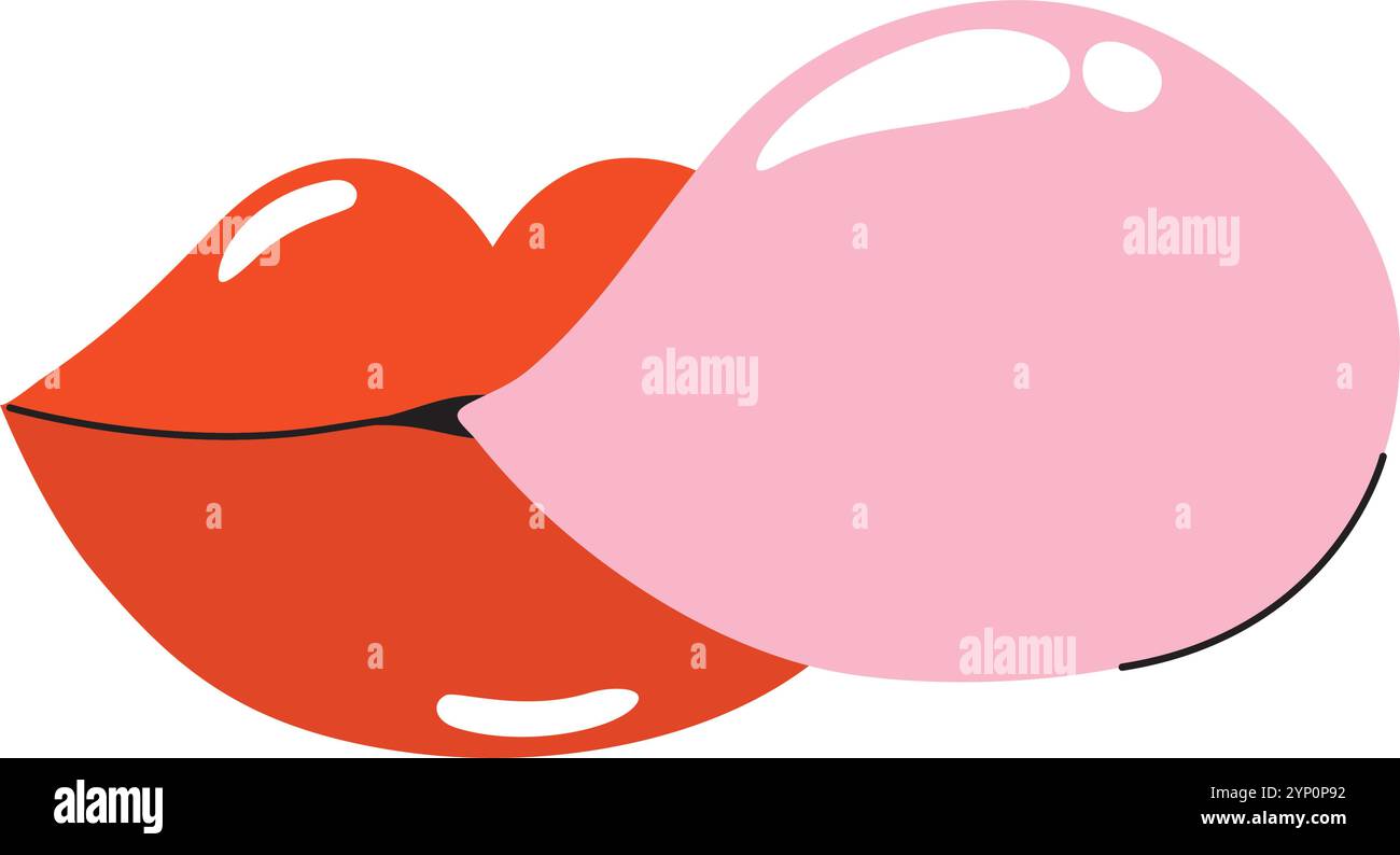 Chewing mouth Stock Vector Images - Alamy