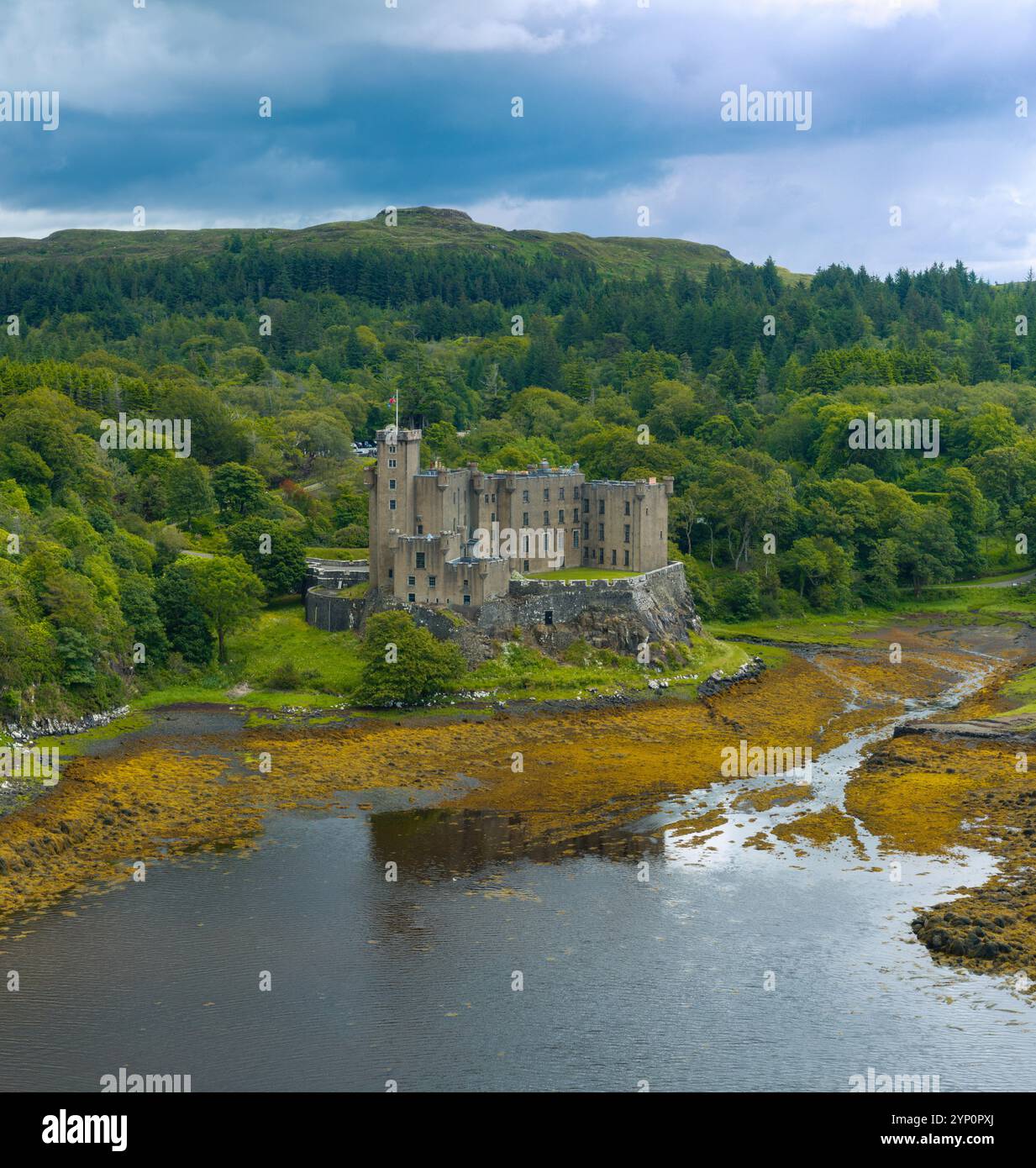 Dunvegan Castle on the Isle of Skye, Scottish Highlands at Loch of ...