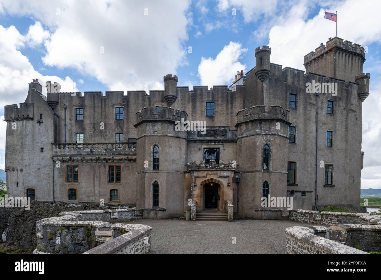 Dunvegan Castle on the Isle of Skye, Scottish Highlands at Loch of ...