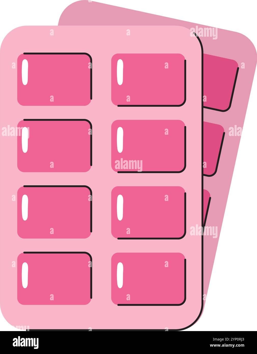 Mint chewing gum pads Stock Vector Images - Alamy