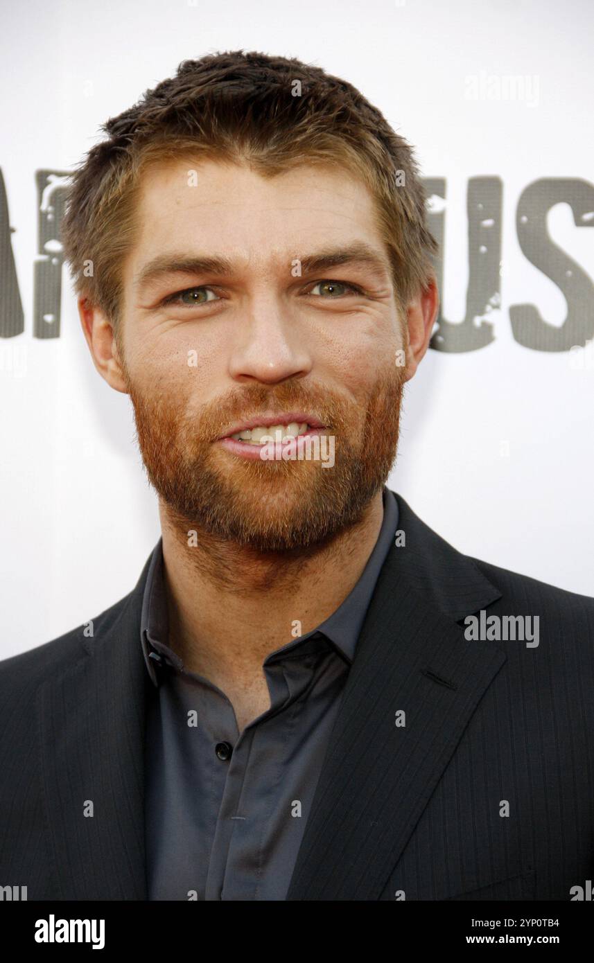 LOS ANGELES, CA - MAY 31, 2012: Liam McIntyre at the Starz Celebrates ...