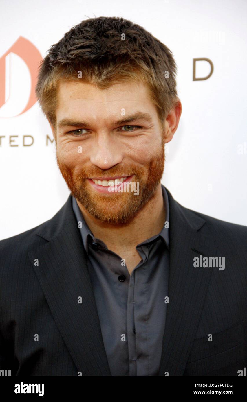 LOS ANGELES, CA - MAY 31, 2012: Liam McIntyre at the Starz Celebrates ...