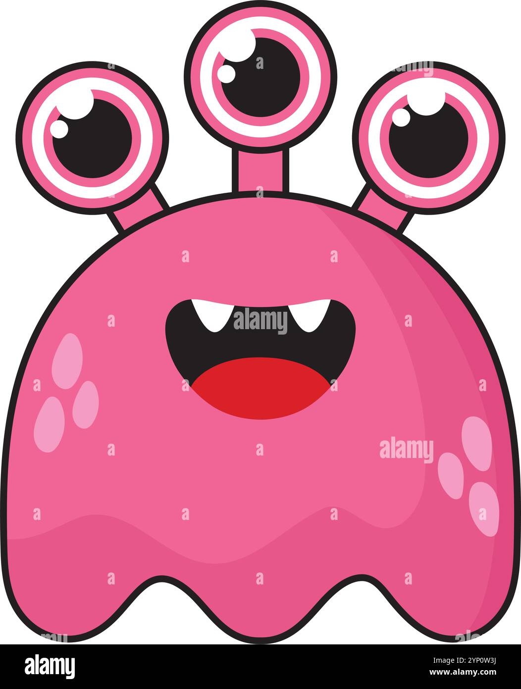 cute happy monster creature Stock Vector Image & Art - Alamy