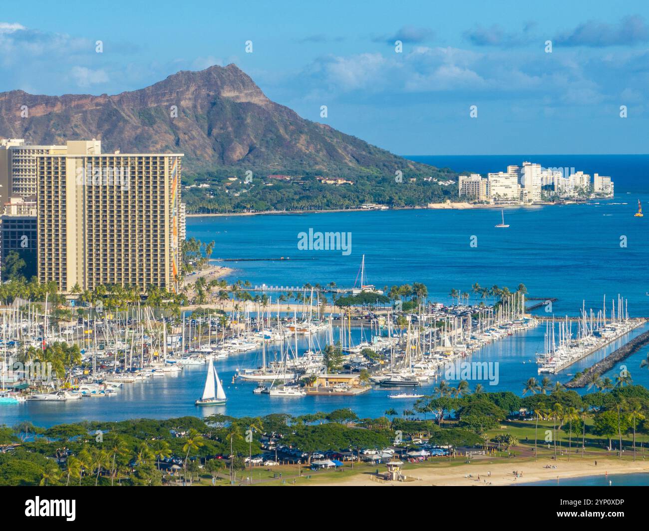 Ala Moana Beach Park, Waikiki, Honolulu,Oahu, Hawaii Stock Photo - Alamy