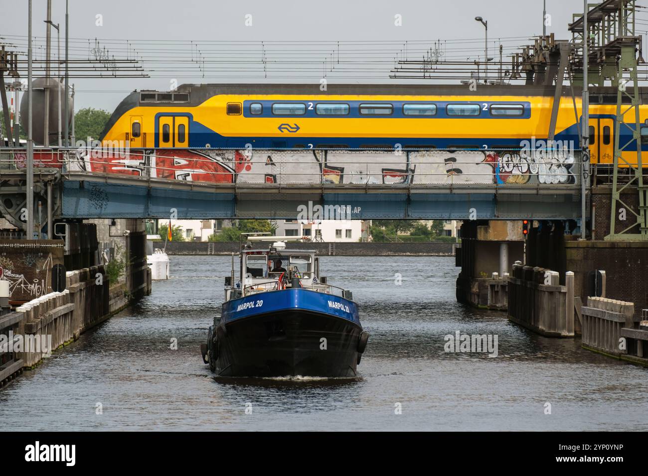 09.08.2024, Netherlands, North Holland, Amsterdam - Train of the Dutch ...