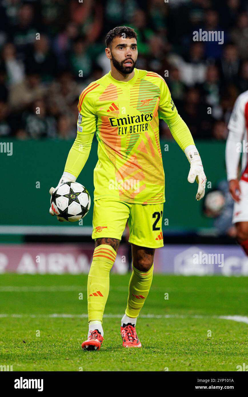 David Raya seen during UEFA Champions League game between teams of ...