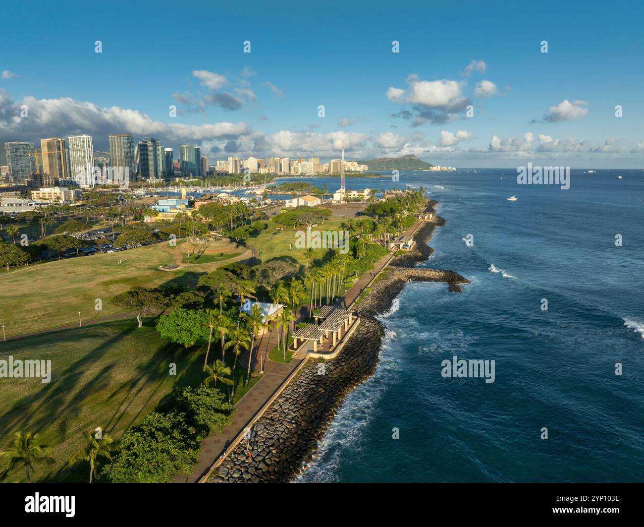 Kewalo Waterfront Park, Honolulu, Oahu, Hawaii Stock Photo - Alamy
