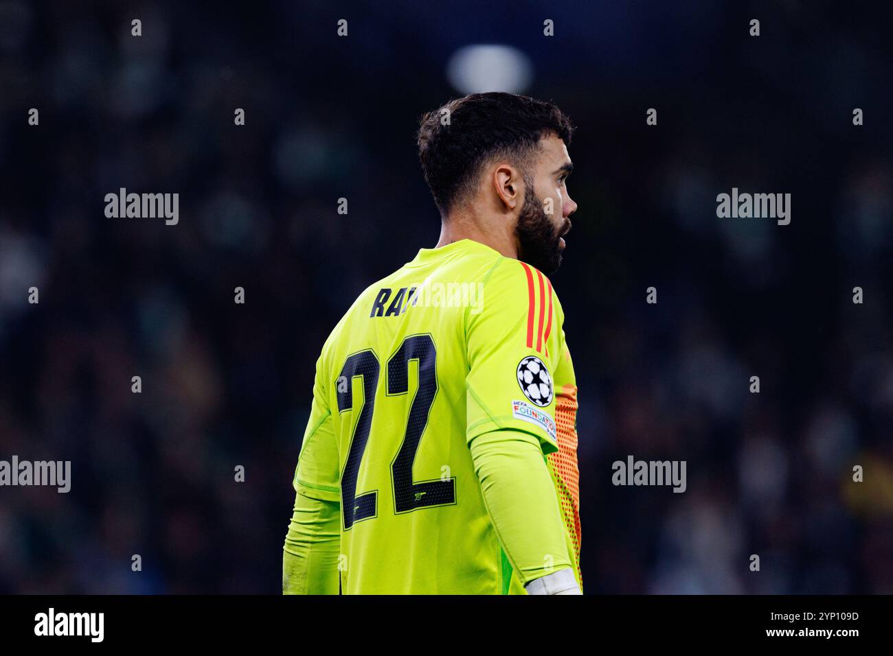 David Raya seen during UEFA Champions League game between teams of ...