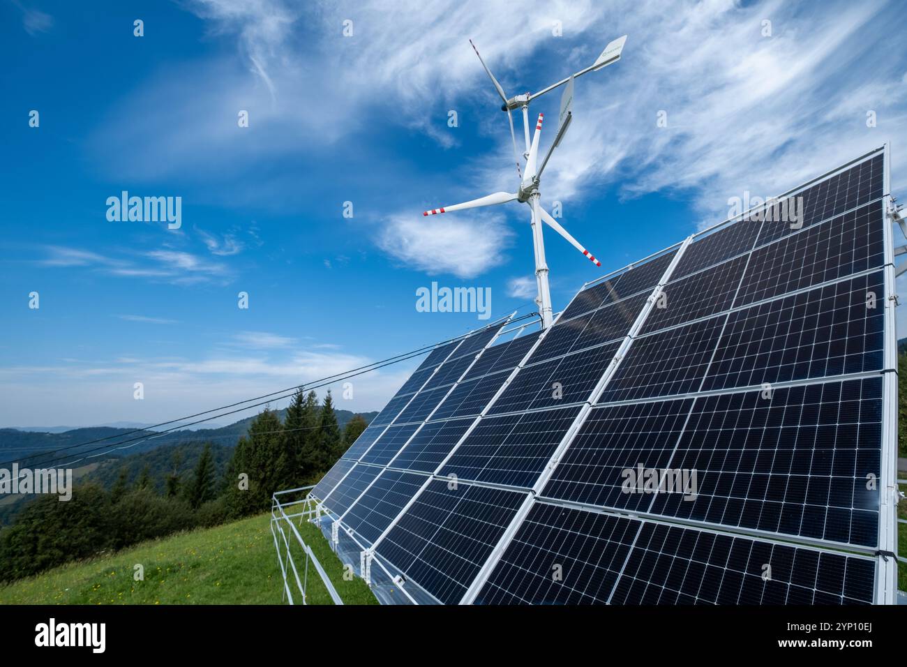 Mobile autonomous solar wind electrical station hi-res stock ...