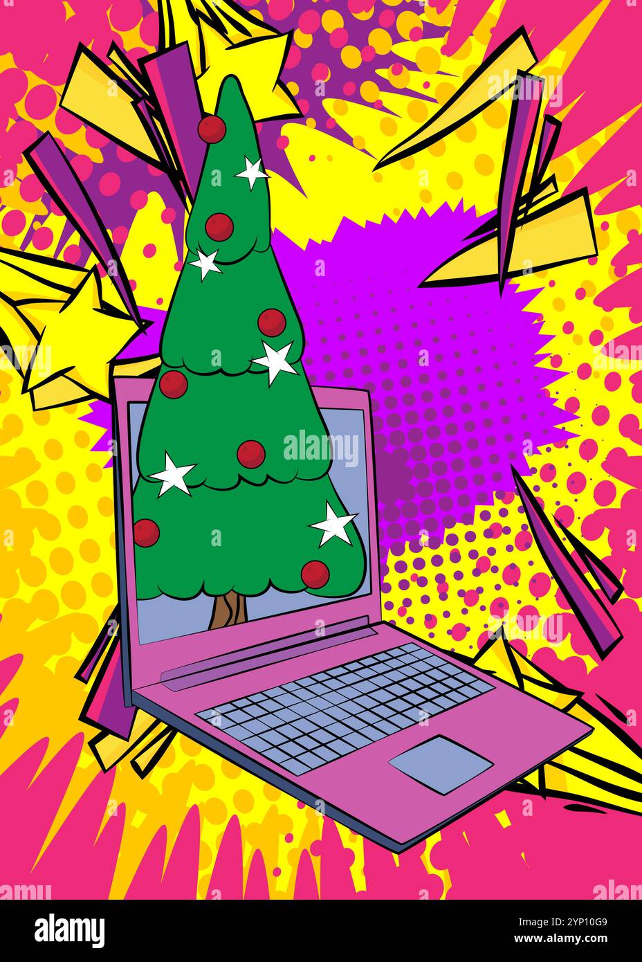 Evergreen display Stock Vector Images - Alamy