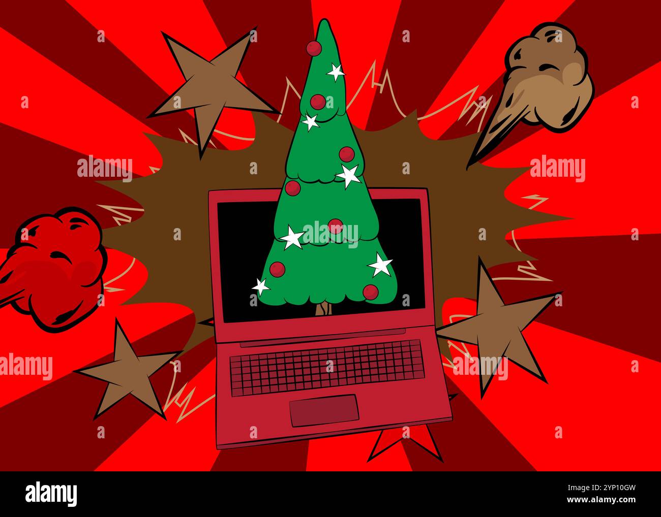 Evergreen display Stock Vector Images - Alamy