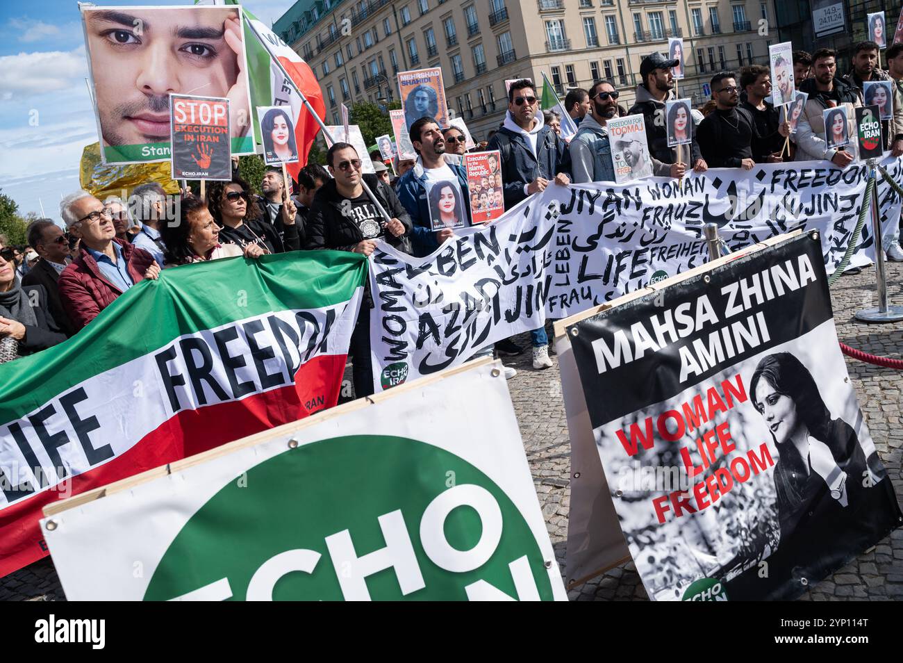 14.09.2024, Germany, , Berlin - Commemorative rally to mark the second ...