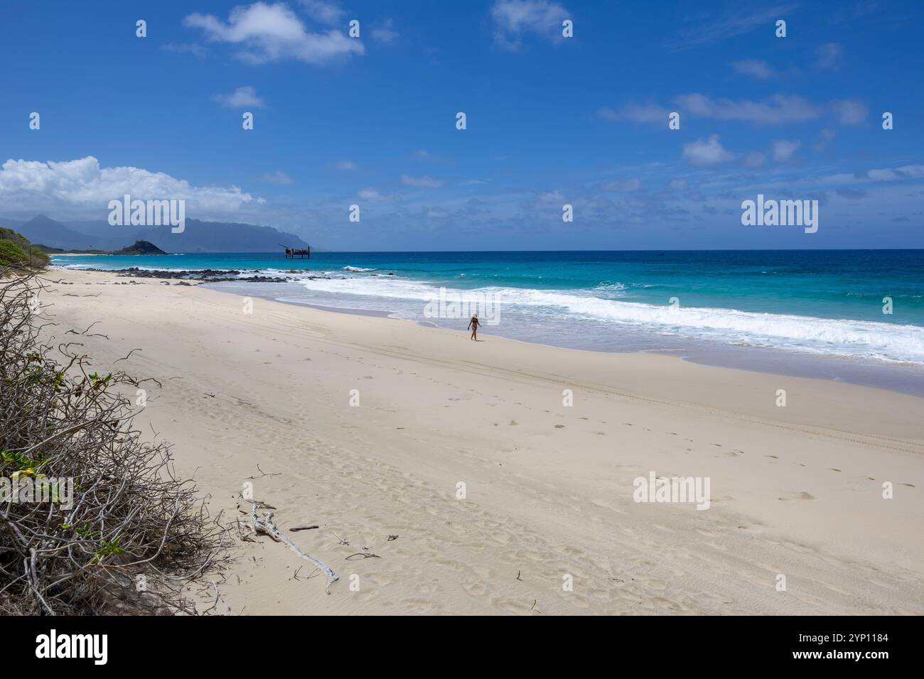 Pyramid Rock Beach , Kaneohe Marine Base, KMAC, Kaneohe, Hawaii Stock ...