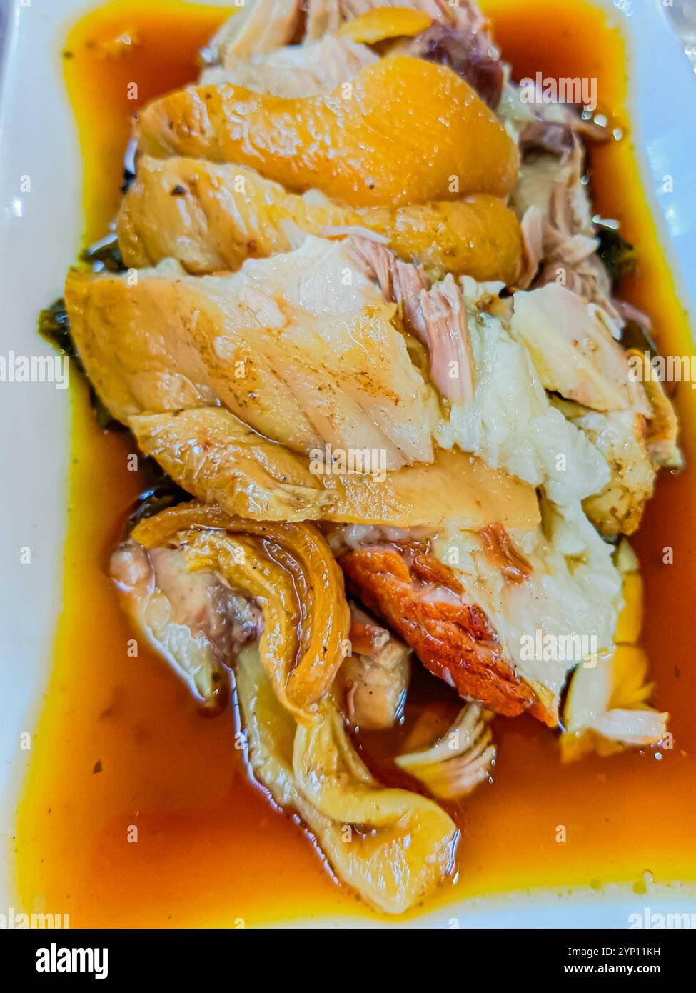 Stewed pork leg, chinese food style and popular in Thailand, not spicy ...