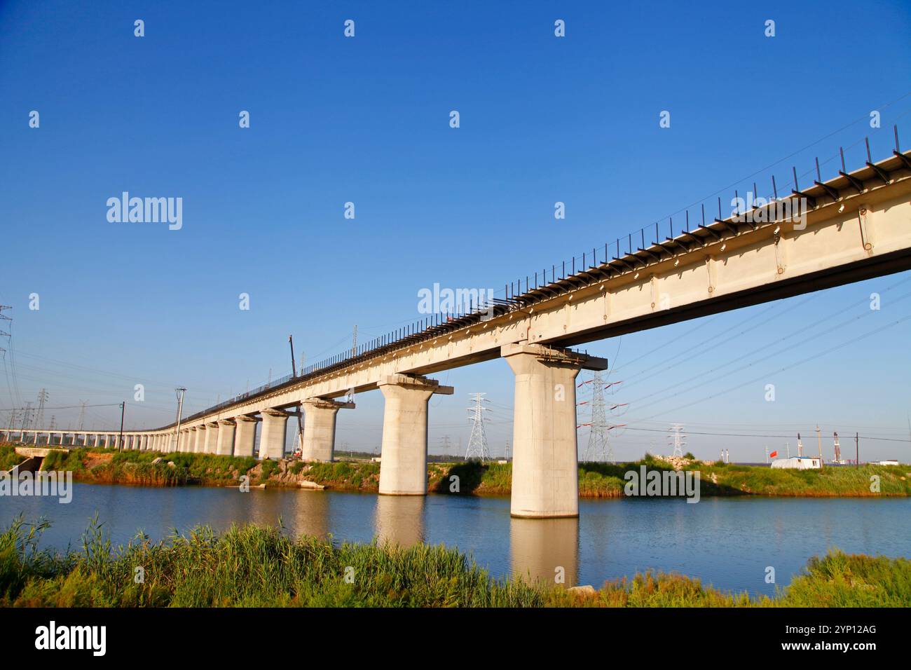 Elevated bridge concrete structure Stock Photo - Alamy