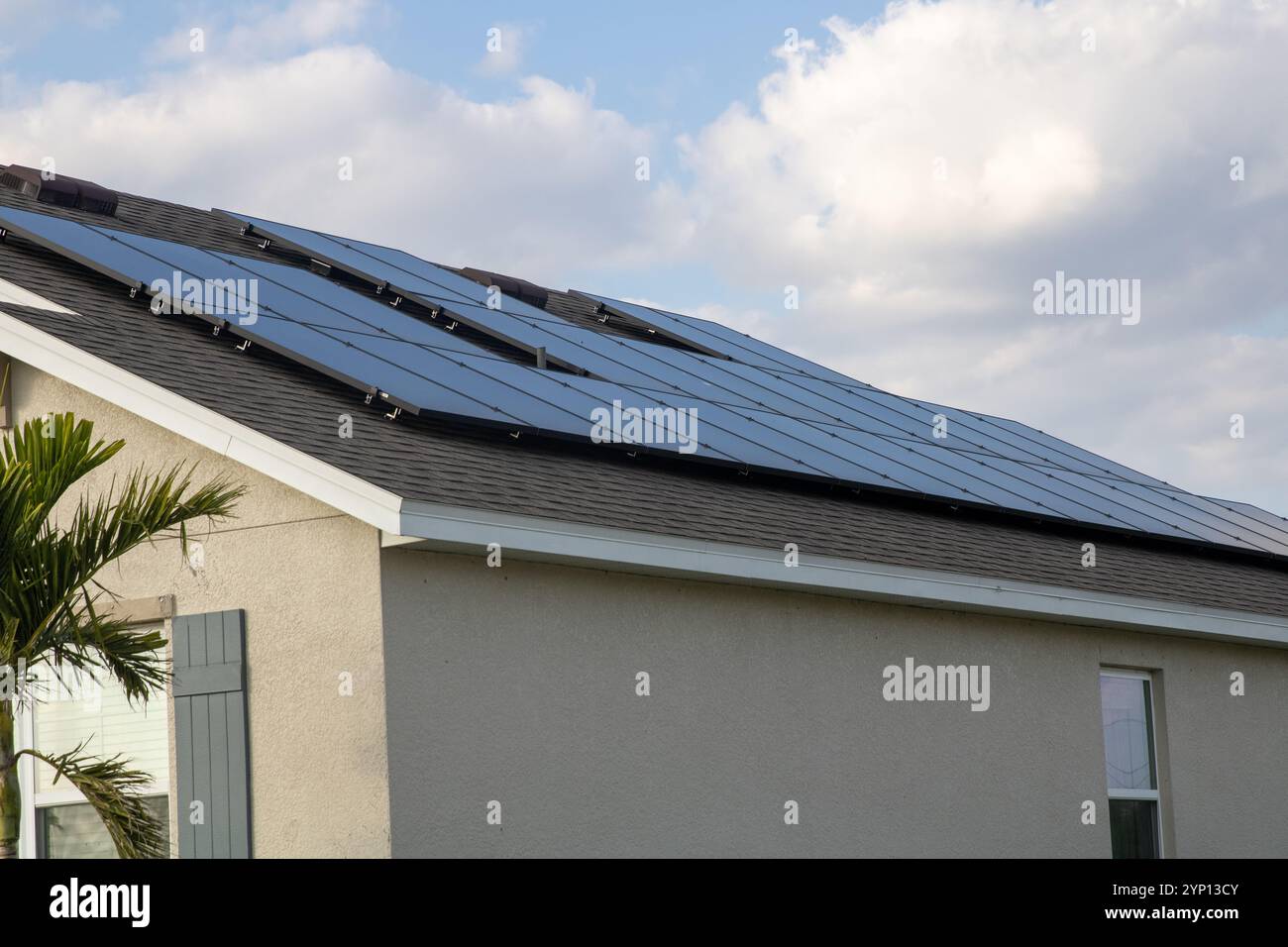 Solar Panels Installed on a family home Stock Photo - Alamy