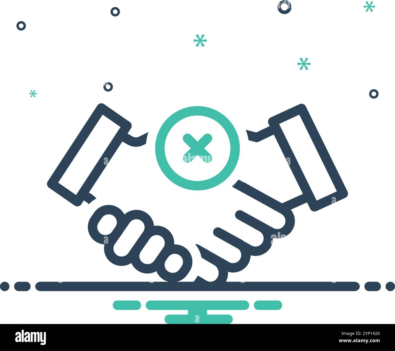 Icon for avoid handshake, prevention Stock Vector Image & Art - Alamy
