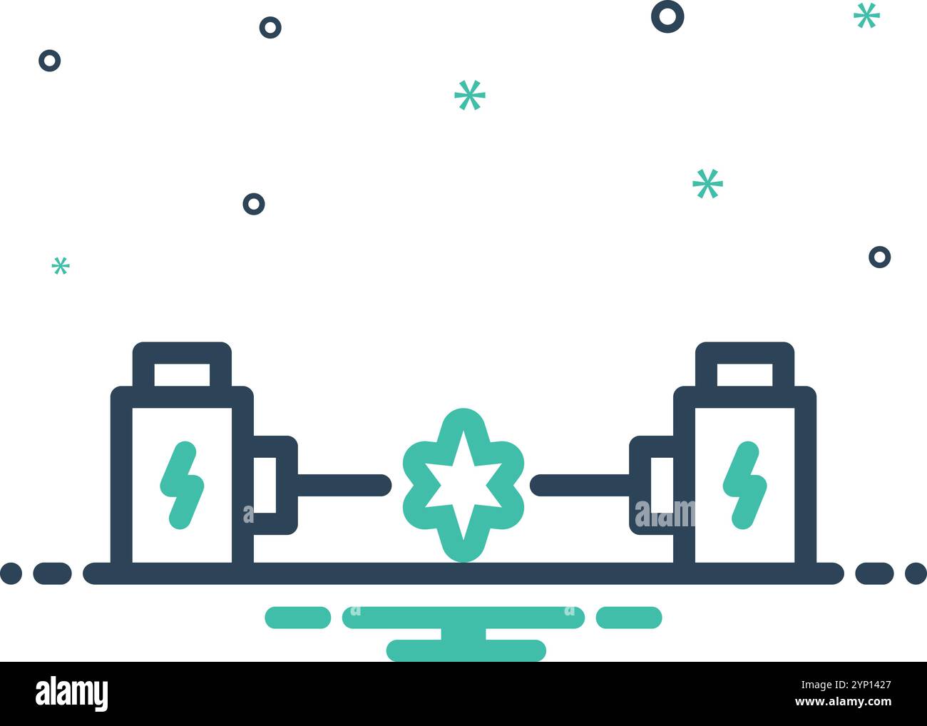 Icon for electric shock risk, electric Stock Vector Image & Art - Alamy