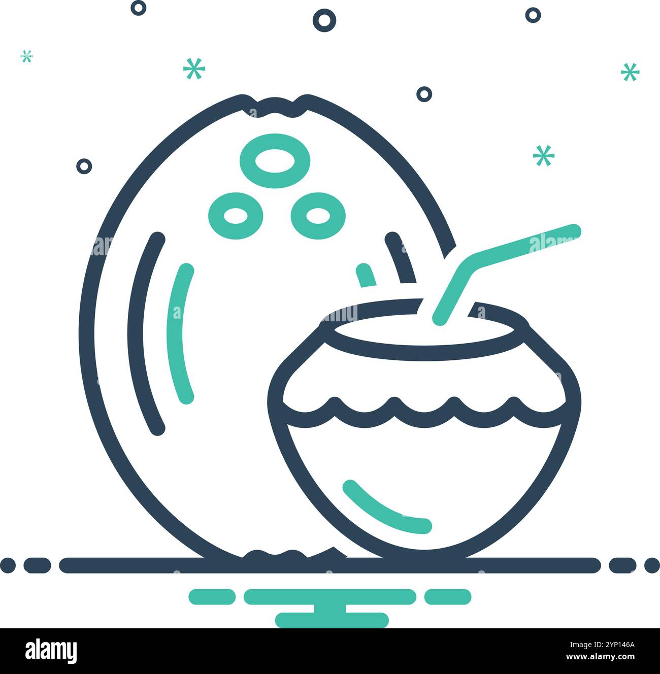 Icon for coconut, nucifera Stock Vector Image & Art - Alamy