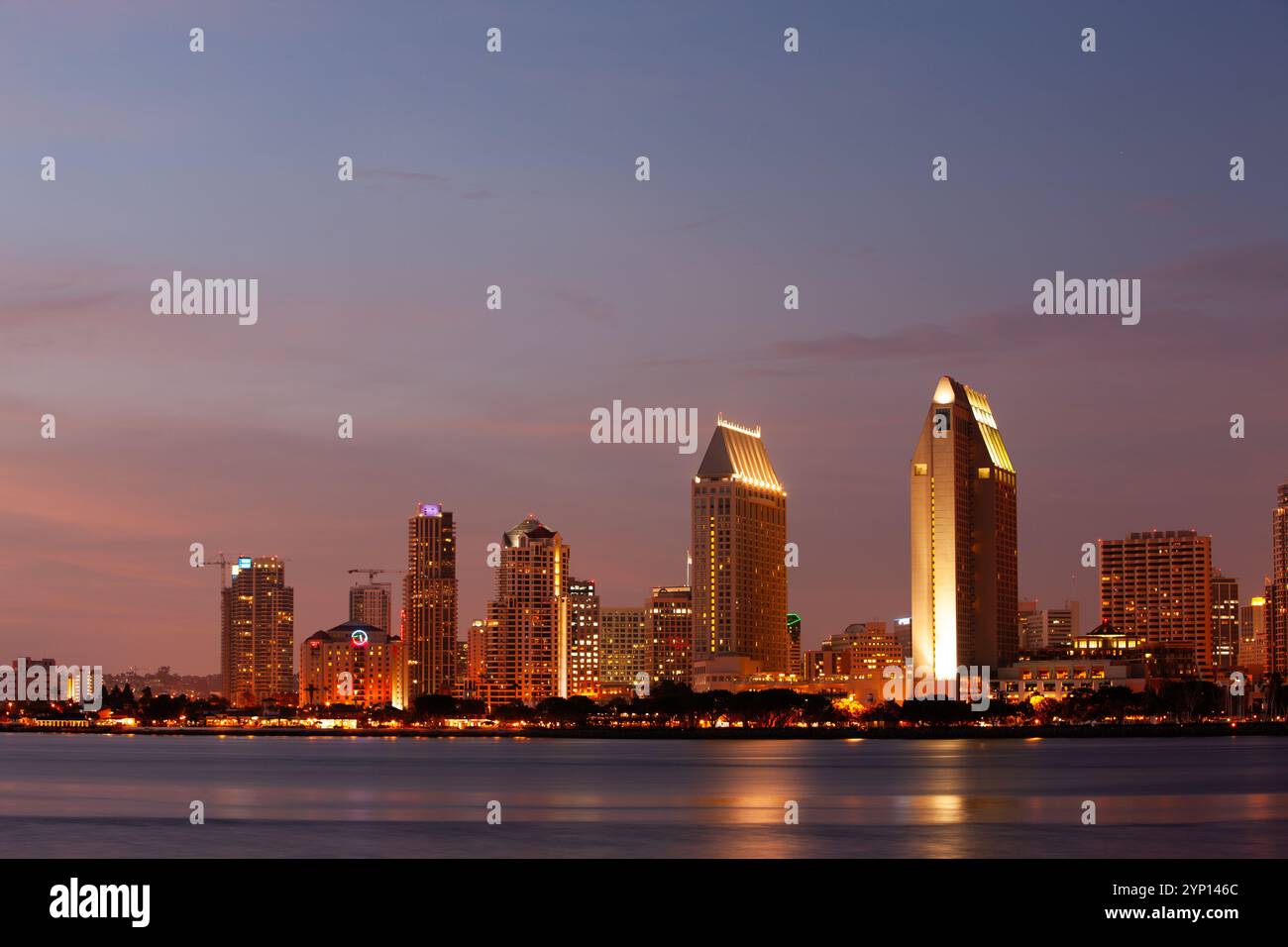 San Diego Skyline from Coronado Island Stock Photo - Alamy