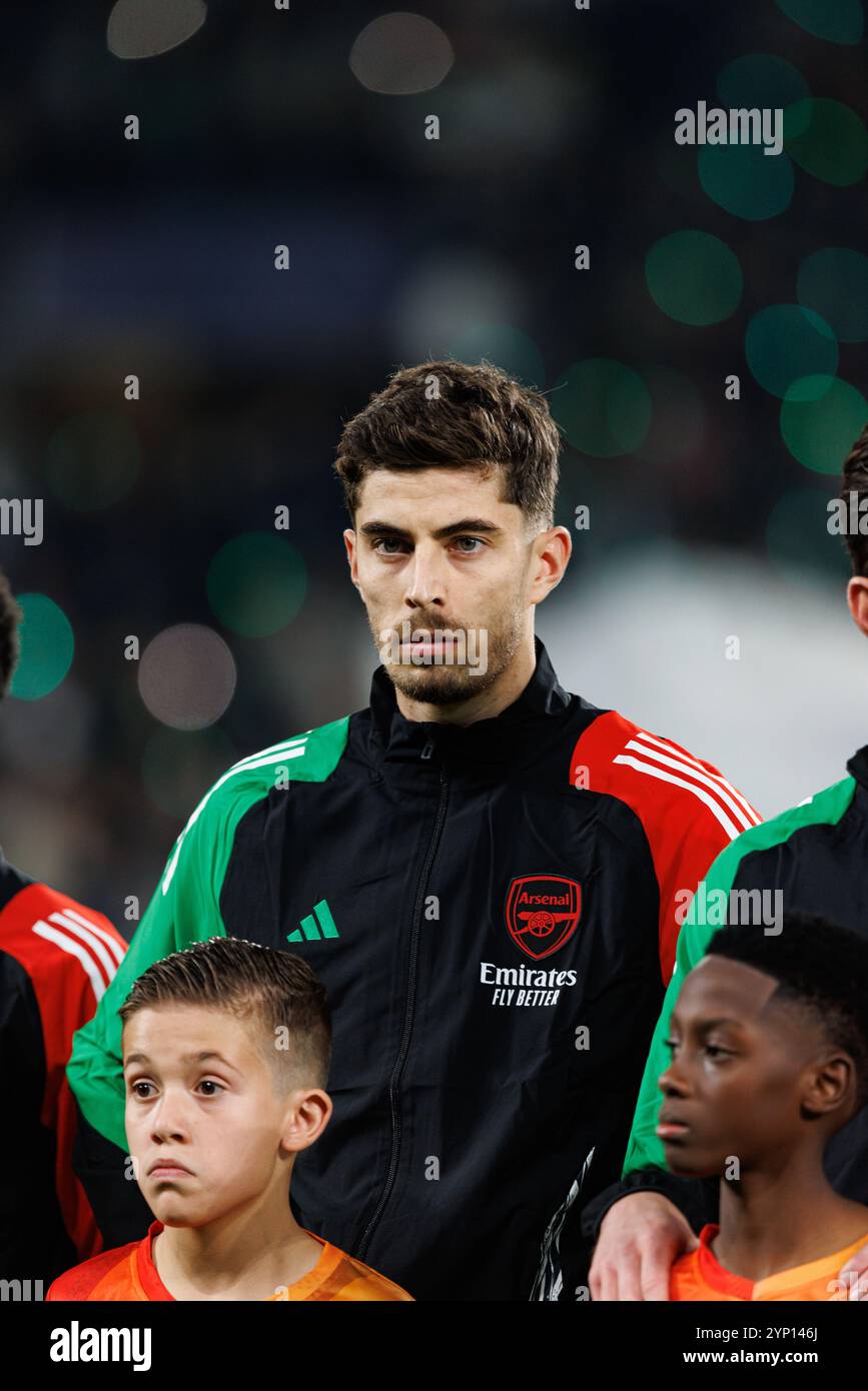 Kai Havertz seen during UEFA Champions League game between teams of ...