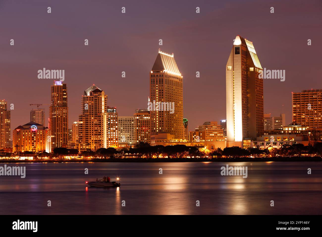 San Diego Skyline from Coronado Island Stock Photo - Alamy