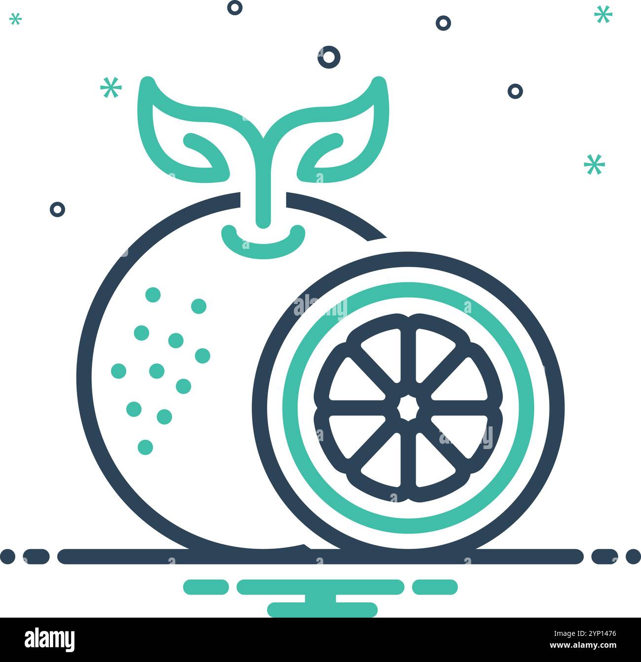 Icon for orange, tangerine Stock Vector Image & Art - Alamy