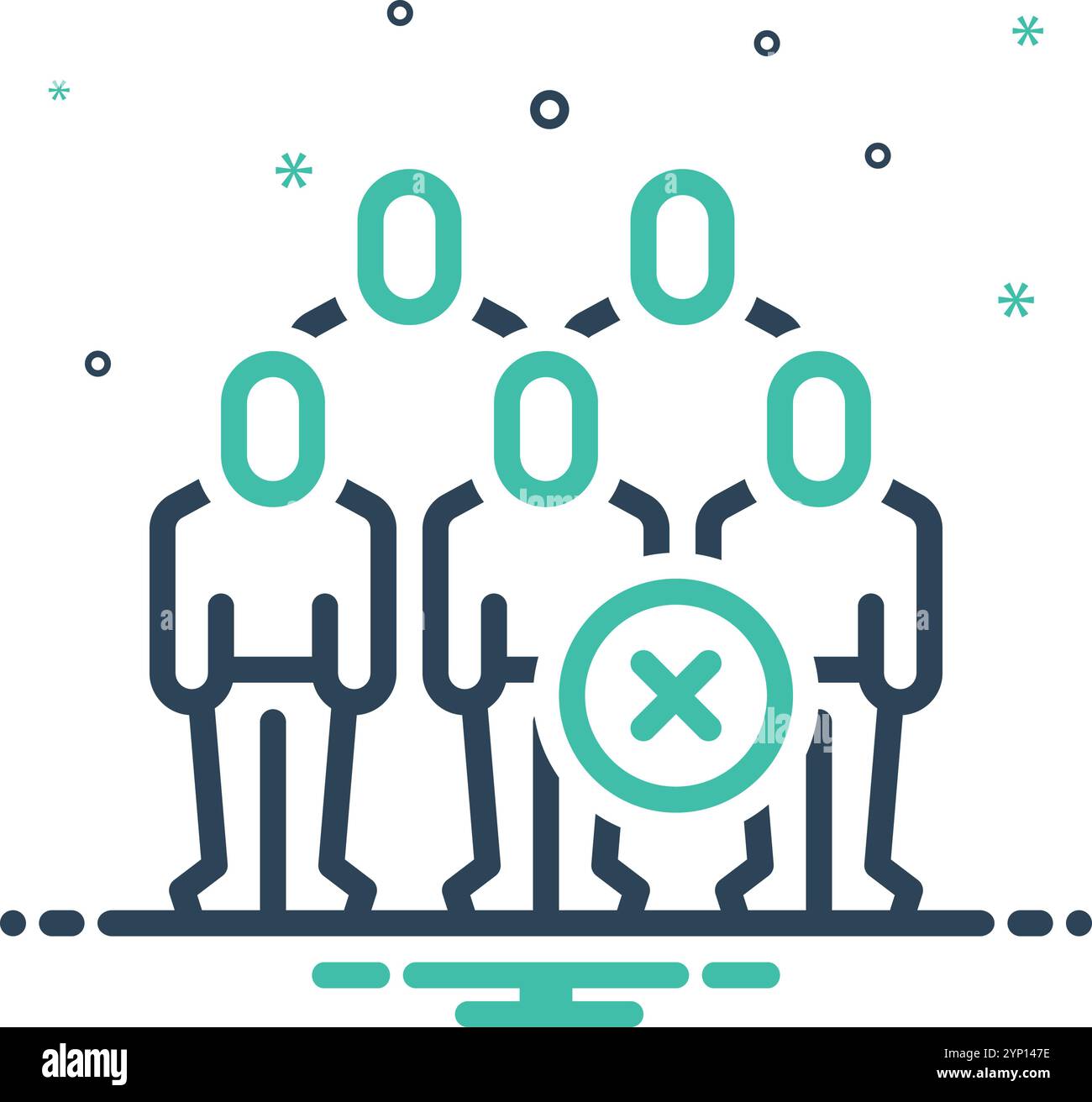 Icon for avoid crowds, avoid Stock Vector Image & Art - Alamy