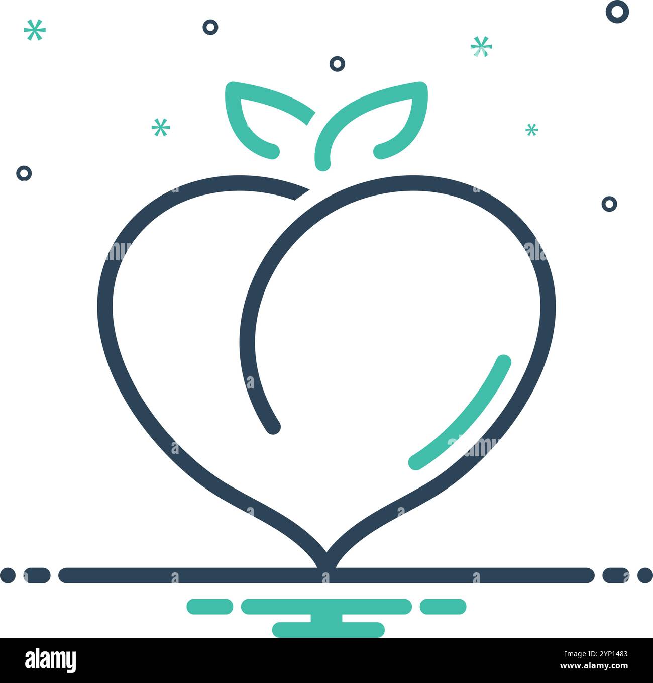 Peach prunus persica Stock Vector Images - Alamy