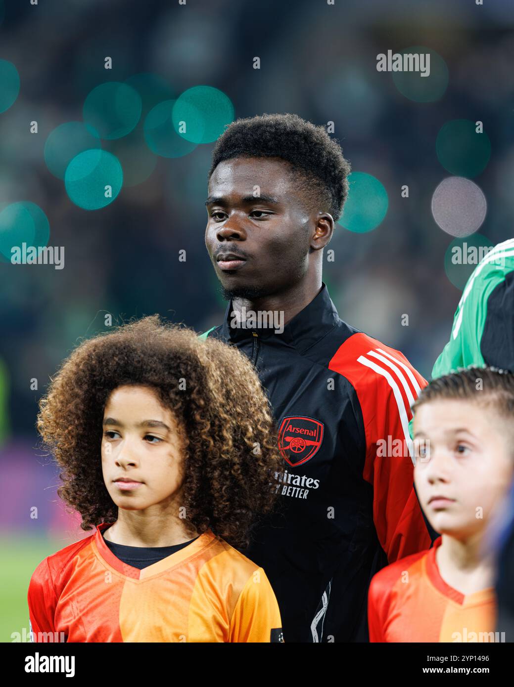 Bukayo Saka seen during UEFA Champions League game between teams of ...