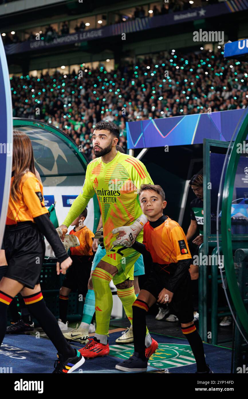 David Raya seen during UEFA Champions League game between teams of ...