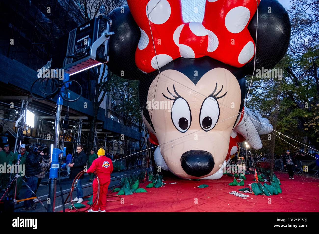 New York, United States. 27th Nov, 2024. Minnie Mouse, one of the new ...