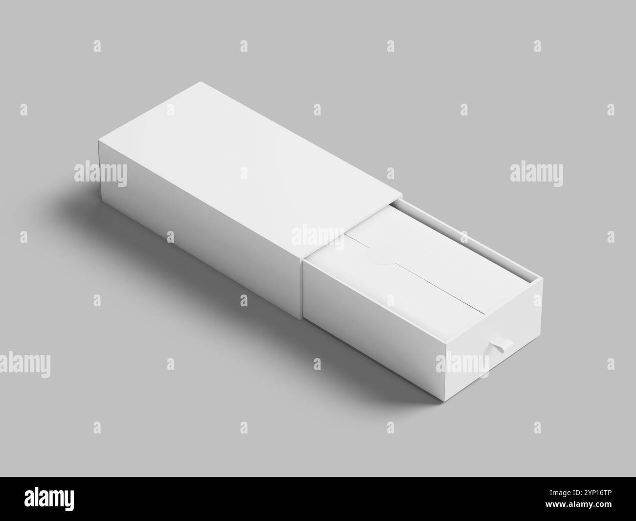 isometric White Blank Gift Box 3D Mockup in Grey Background Stock Photo ...