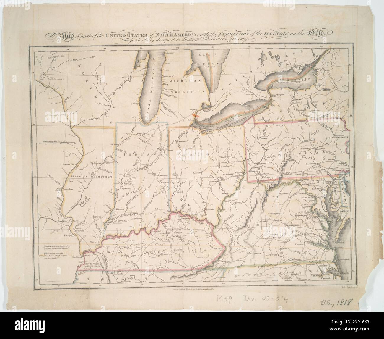 Map of part of the United States of North America : with the territory ...