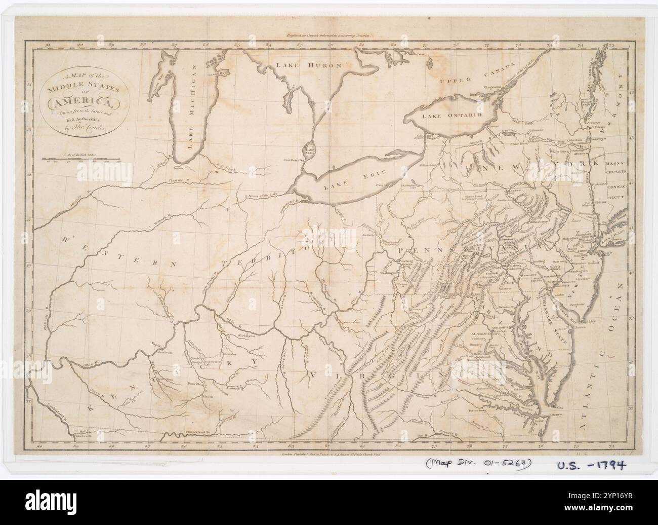 Atlantic states maps early works to 1800 hi-res stock photography and ...